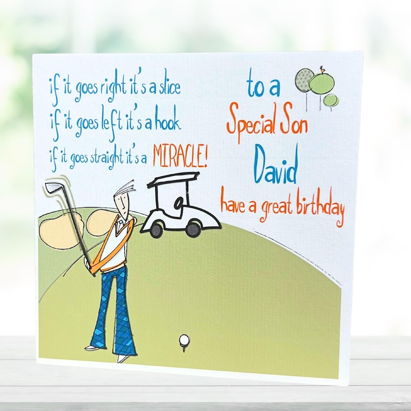 Handmade Golf Card - Etsy