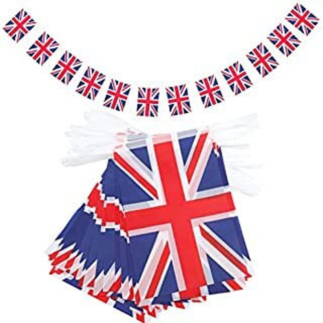 King Charles III Coronation, Union Jack Bunting, Street Party ...