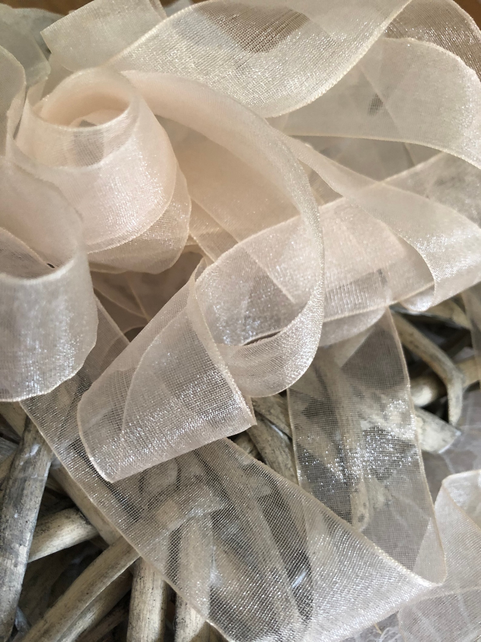 Cream Sheer Organza Ribbon Berisfords UK Super Sheer Ribbon | Etsy