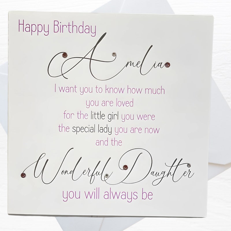 Adult Daughter Birthday Card - Etsy UK