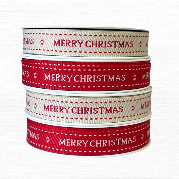 Merry Christmas Ribbon - Etsy