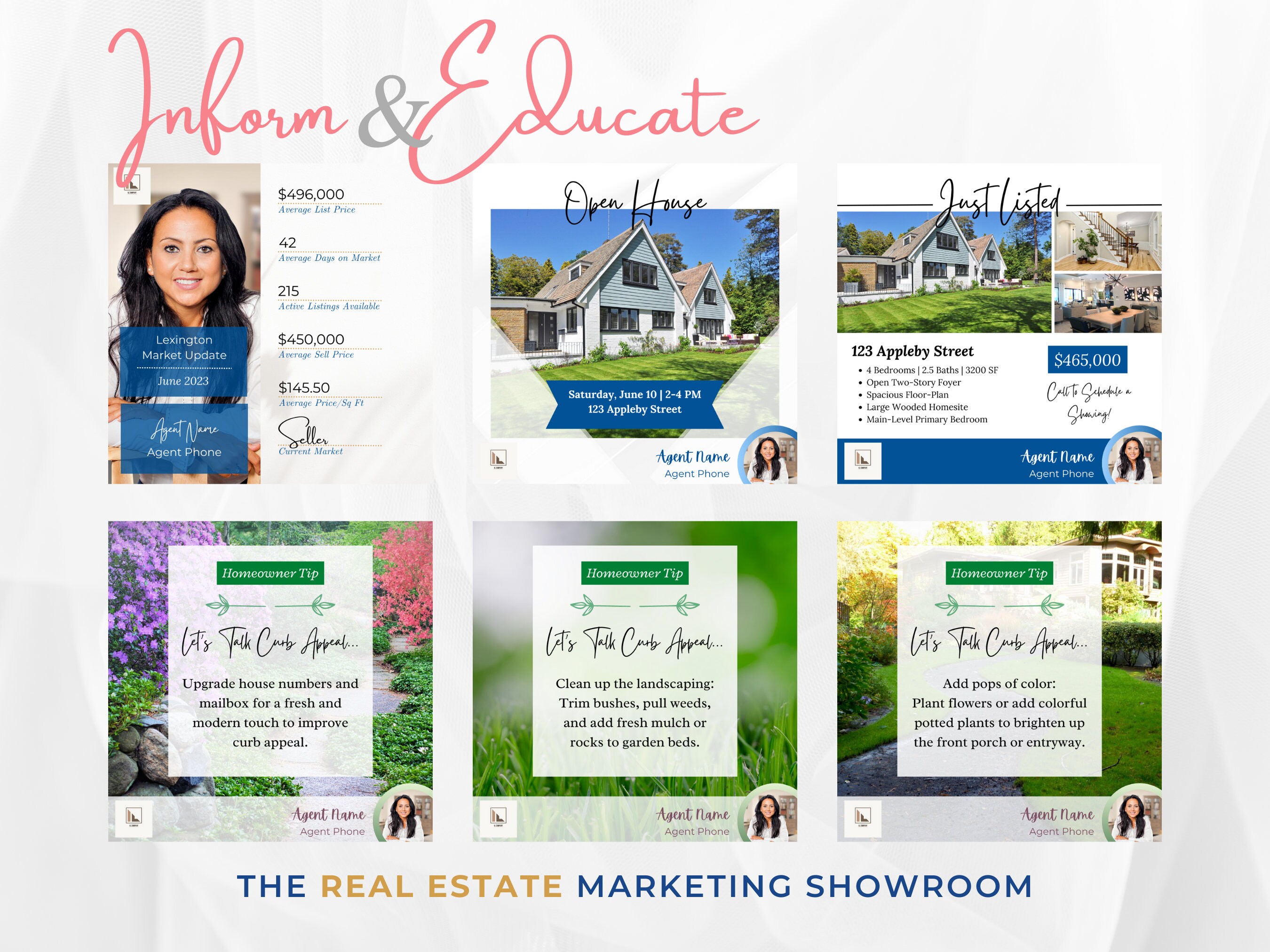 Real Estate June Marketing Template Social Media Bundle for June Father ...