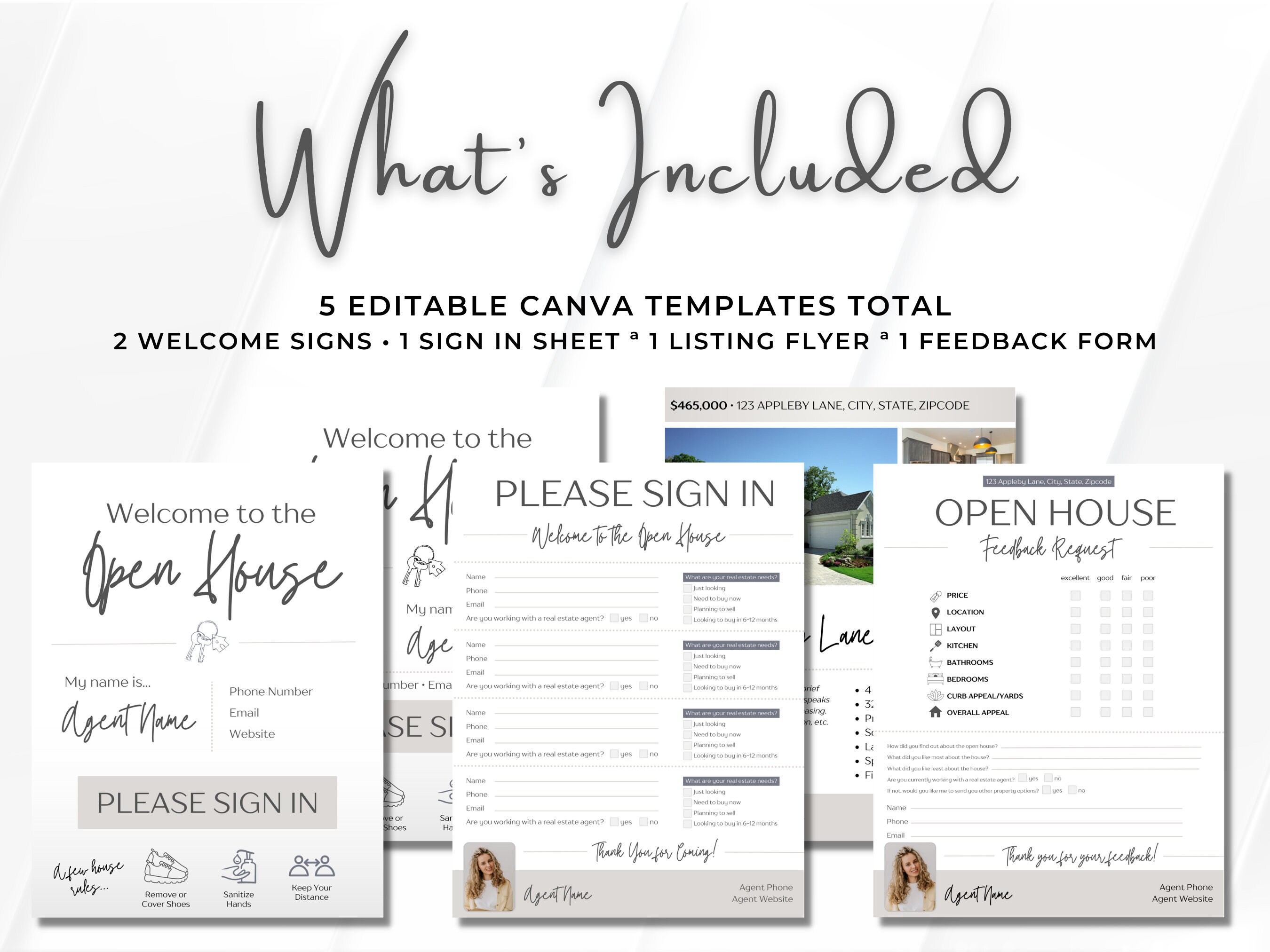 Real Estate Open House Bundle: Boost Your Sales With These Must-have ...