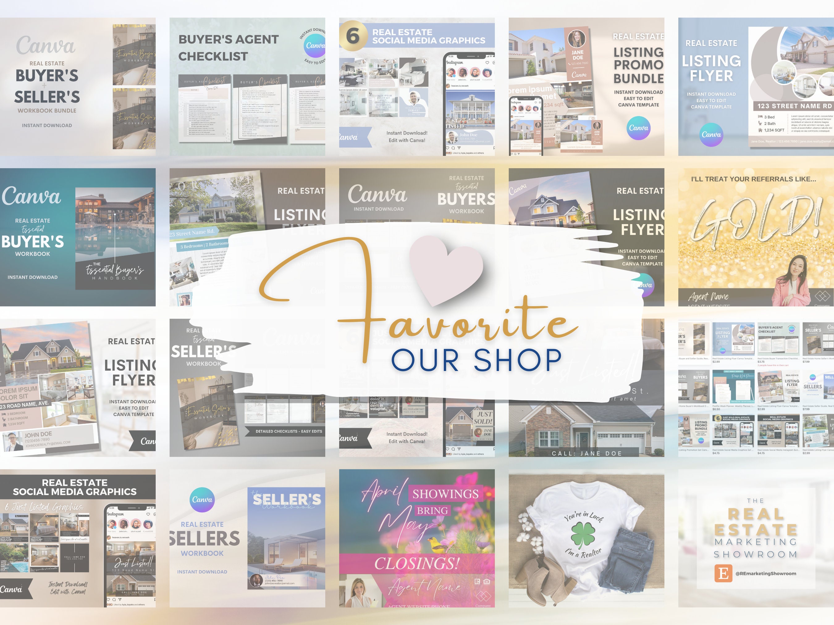 Real Estate June Marketing Template Social Media Bundle for - Etsy