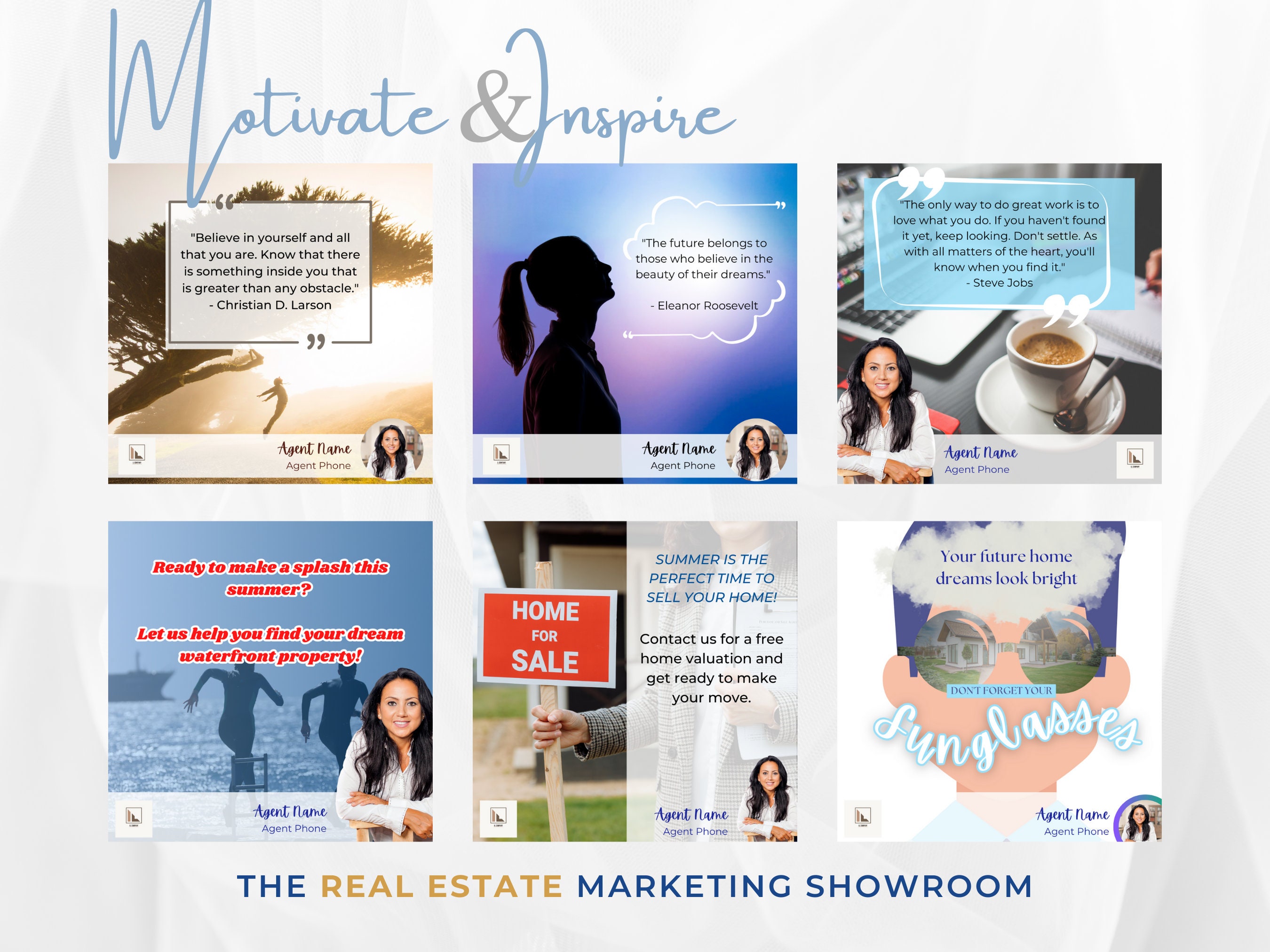 Real Estate June Marketing Template Social Media Bundle for June Father ...