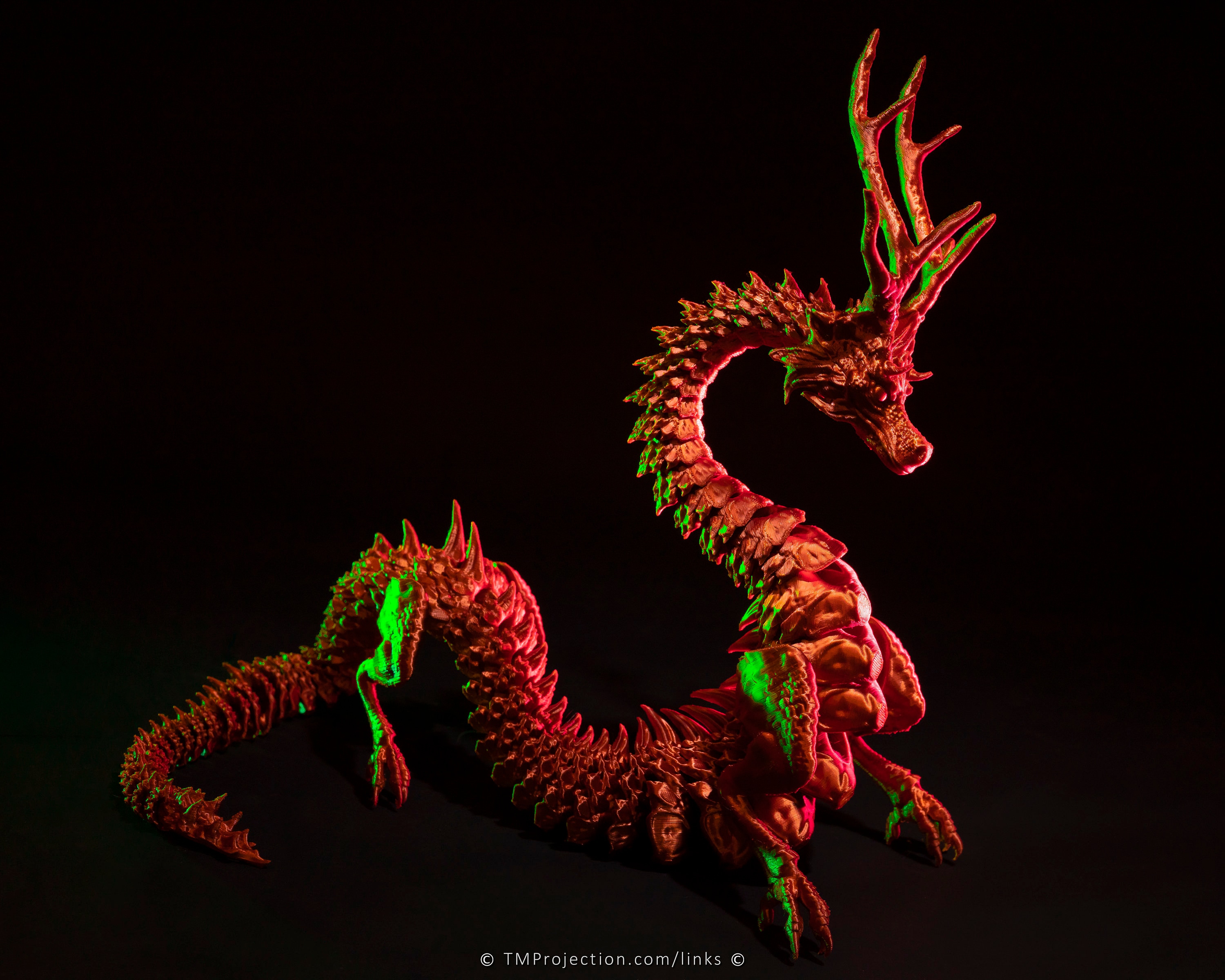 Japanese Forest Dragon Articulated Oriental Fidget Toy - Etsy