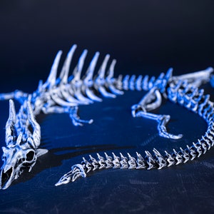 Skeleton Dragon DIGITAL FILES Articulated Fidget Toy Dead Skeletal ...