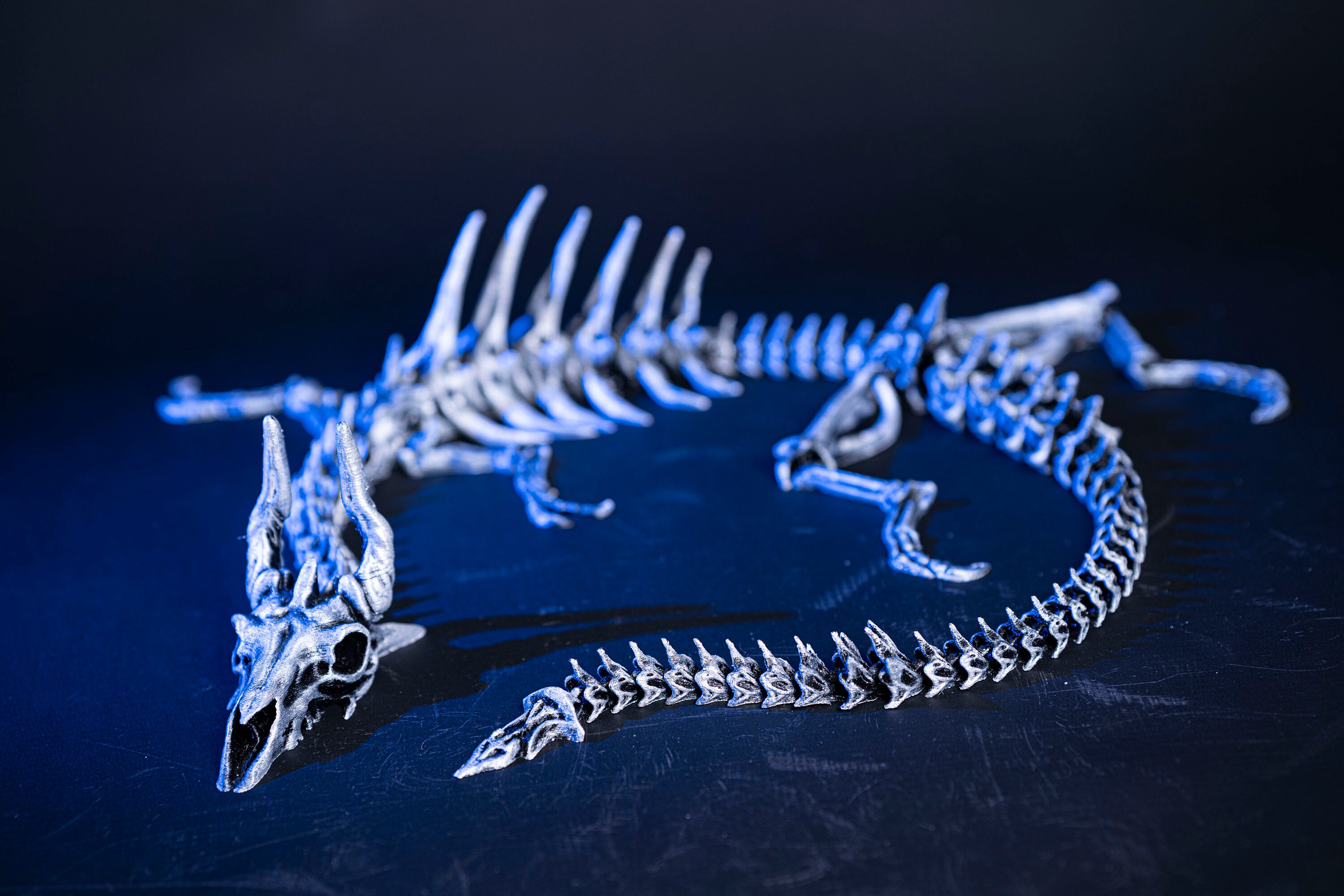 Skeleton Dragon DIGITAL FILES Articulated Fidget Toy Dead Skeletal ...