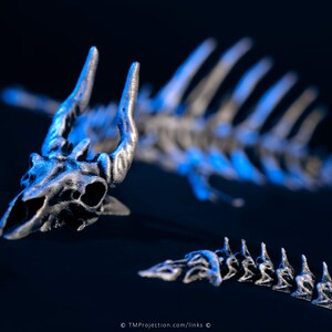Skeleton Dragon DIGITAL FILES Articulated Fidget Toy Dead Skeletal ...