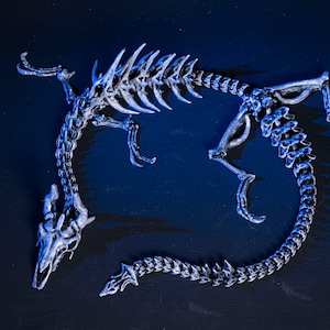 Skeleton Dragon DIGITAL FILES Articulated Fidget Toy Dead Skeletal ...
