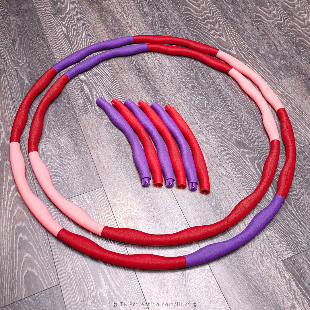 Resizeable Hula Hoop With Without Ridges Segmented 37.5 to 33.5 Inch 3D ...