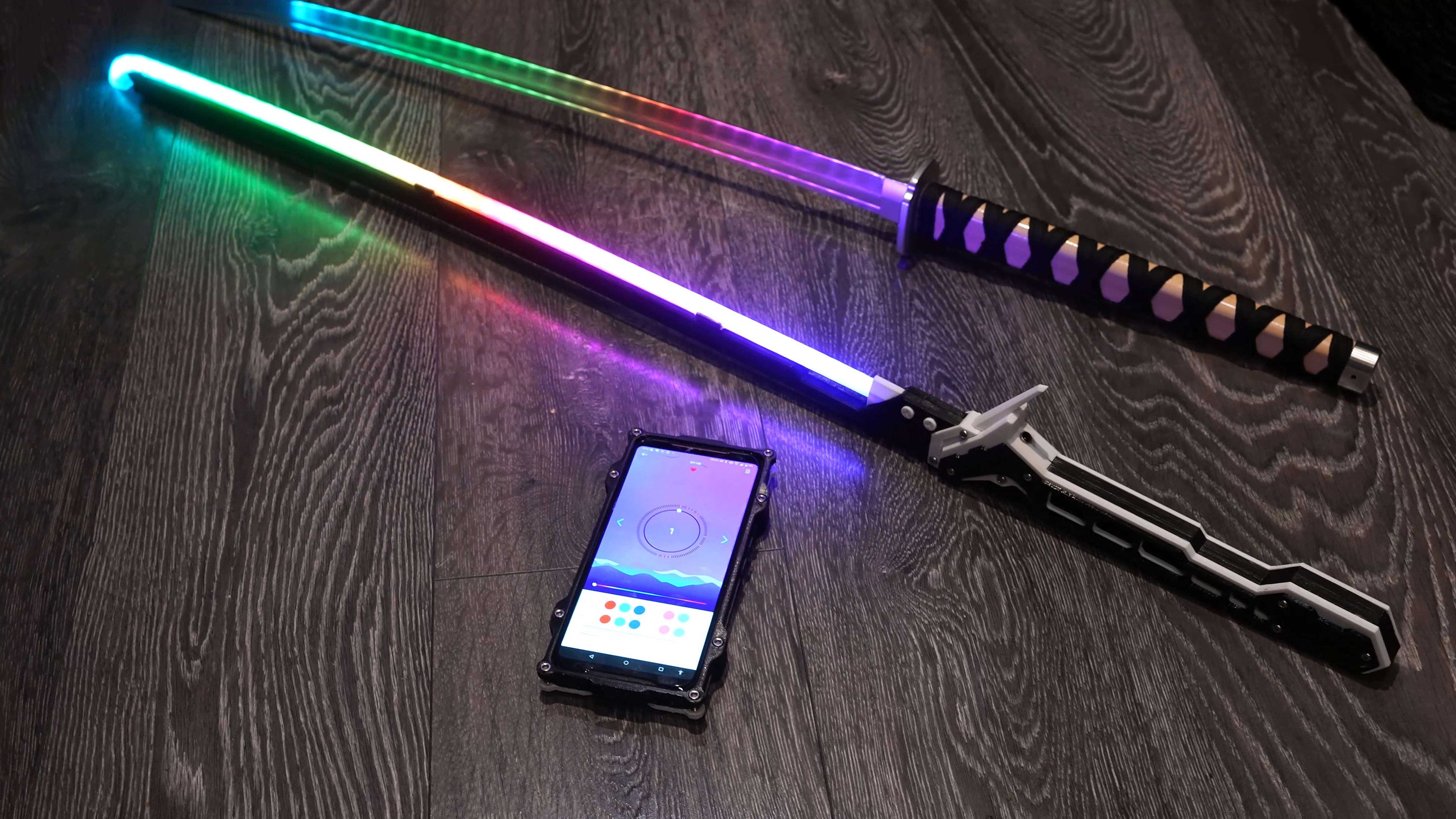 Cyberpunk 2077 RGB Arasaka Thermal Katana 3D PRINTING FILES Version 1 ...