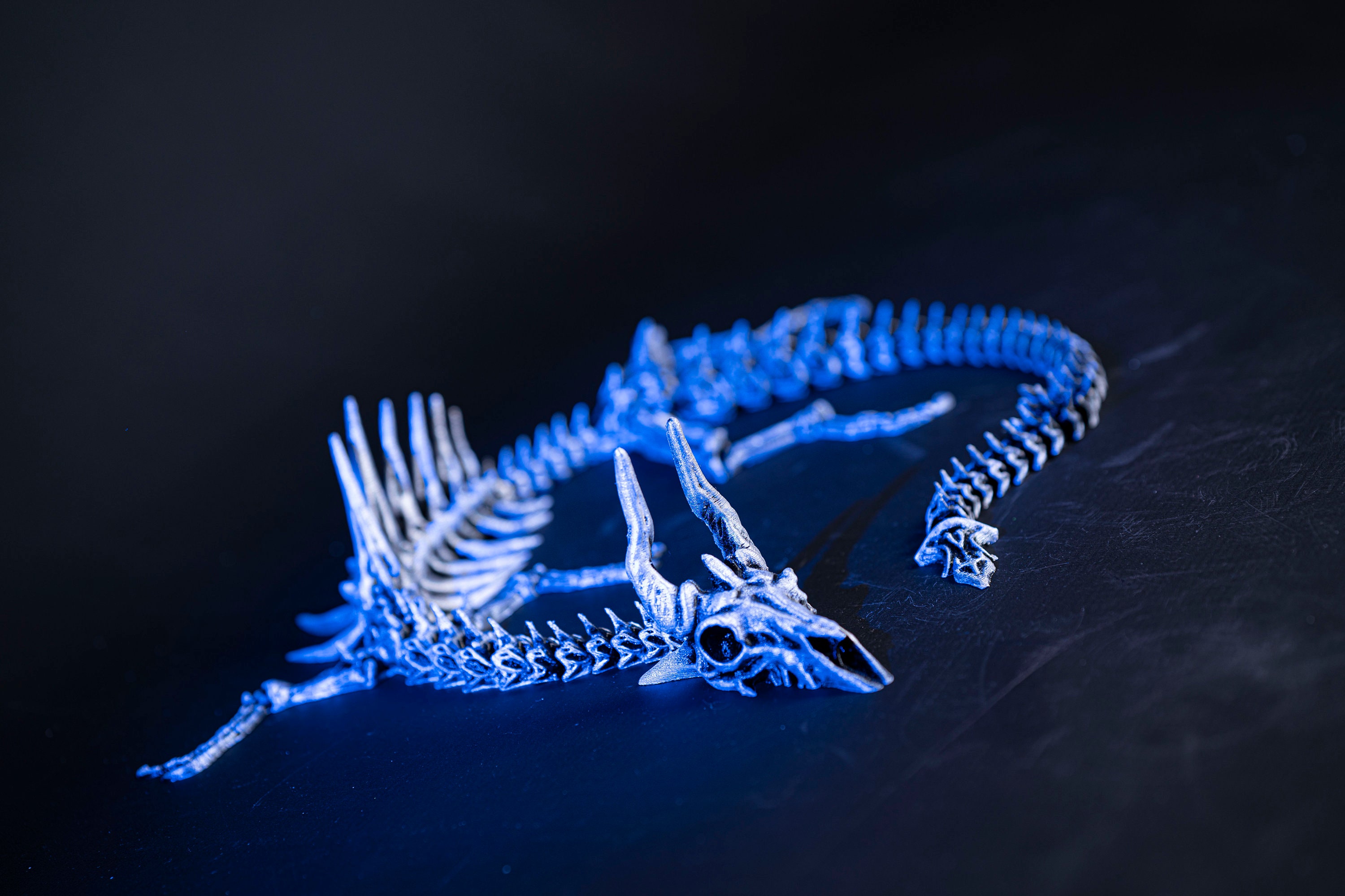 Skeleton Dragon DIGITAL FILES Articulated Fidget Toy Dead Skeletal ...