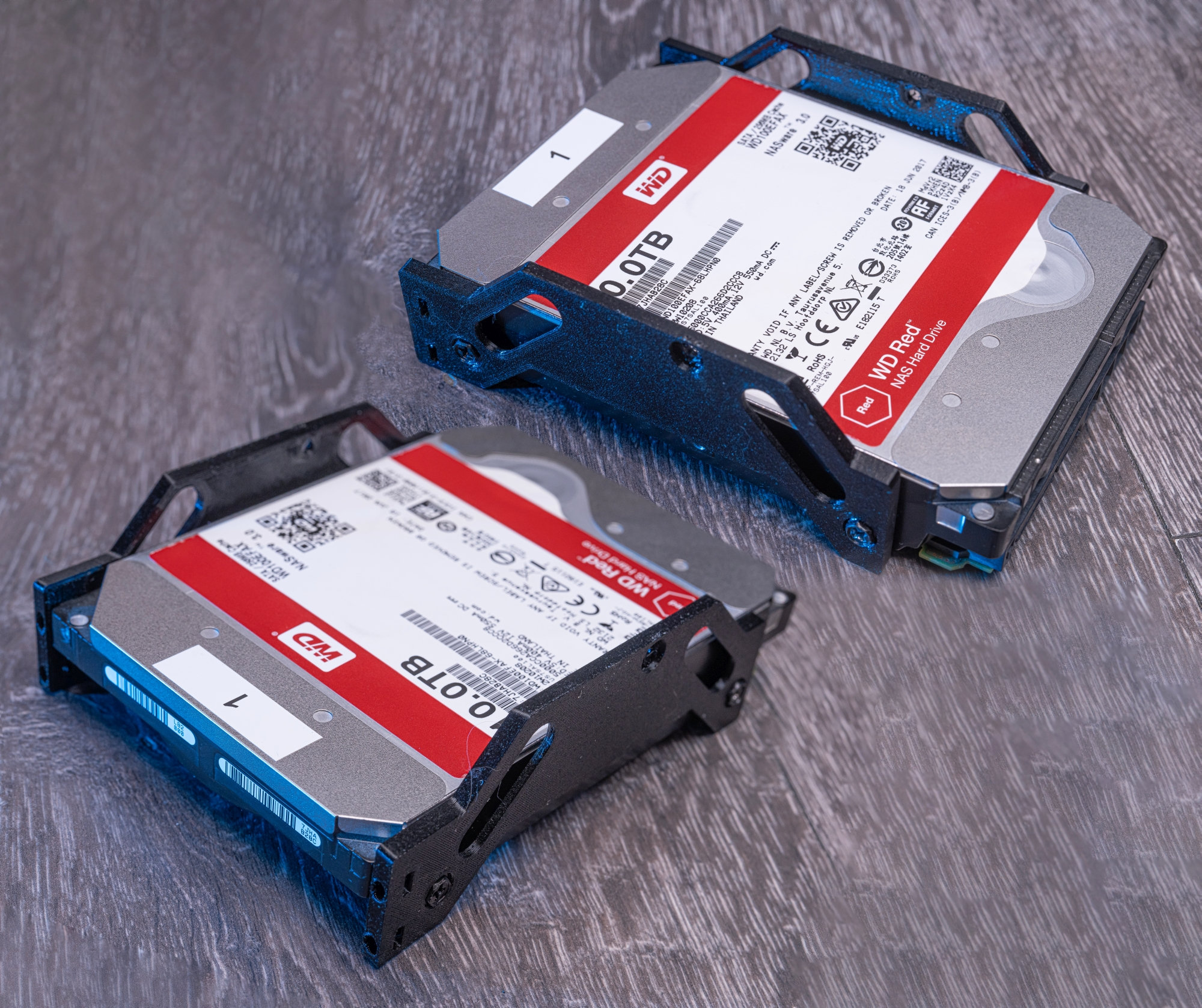10 X Stackable 3.5 Inch Hard Disk Drive Mounts With 12x12cm Fan ...