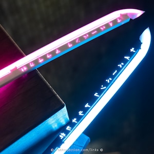 Cyberpunk 2077 PIXEL RGB LED Arasaka Thermal Katana V2, Sheath, Battery ...