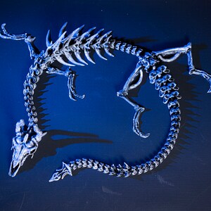Skeleton Dragon DIGITAL FILES Articulated Fidget Toy Dead Skeletal ...