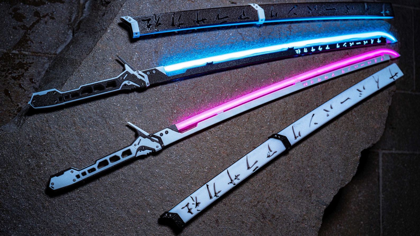 Cyberpunk 2077 PIXEL RGB LED Arasaka Thermal Katana V2, Sheath, Battery ...