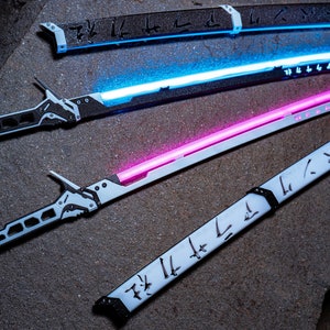 Cyberpunk 2077 PIXEL RGB LED Arasaka Thermal Katana V2, Sheath, Battery ...