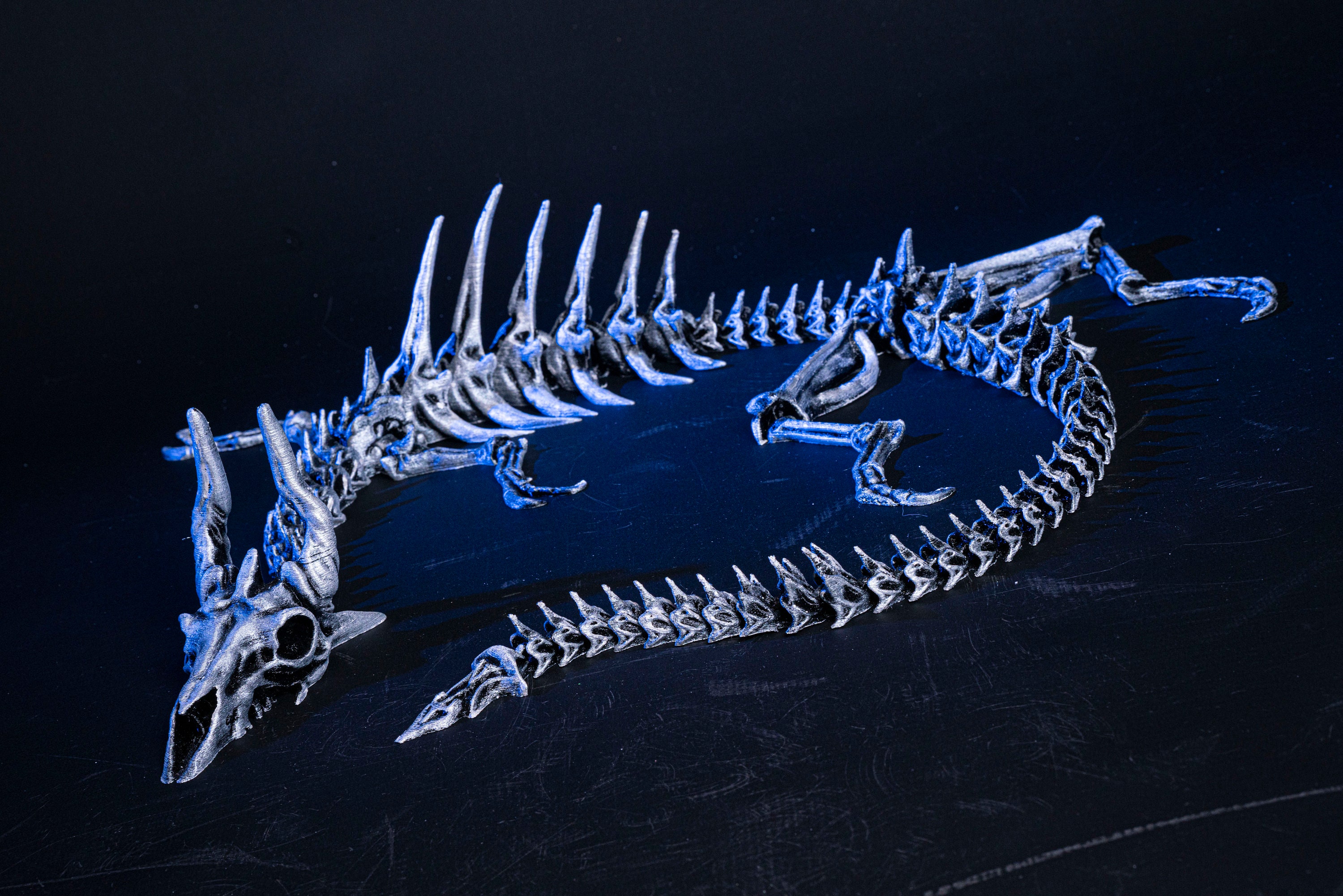 Skeleton Dragon DIGITAL FILES Articulated Fidget Toy Dead Skeletal ...