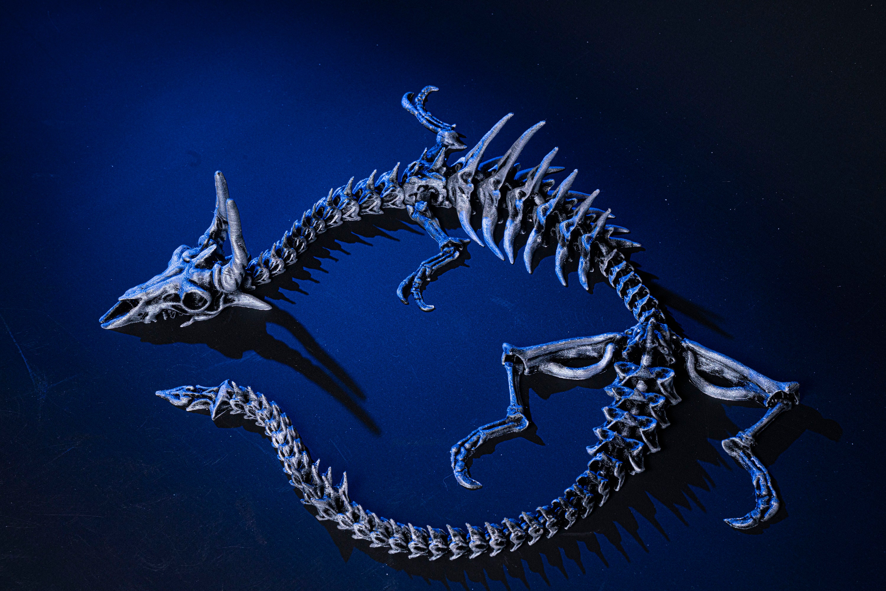 Skeleton Dragon DIGITAL FILES Articulated Fidget Toy Dead Skeletal ...