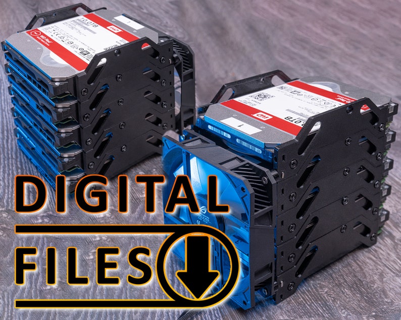 Stackable 3.5 Inch Hard Disk Drive Mounts With 12x12cm Fan Attachment ...