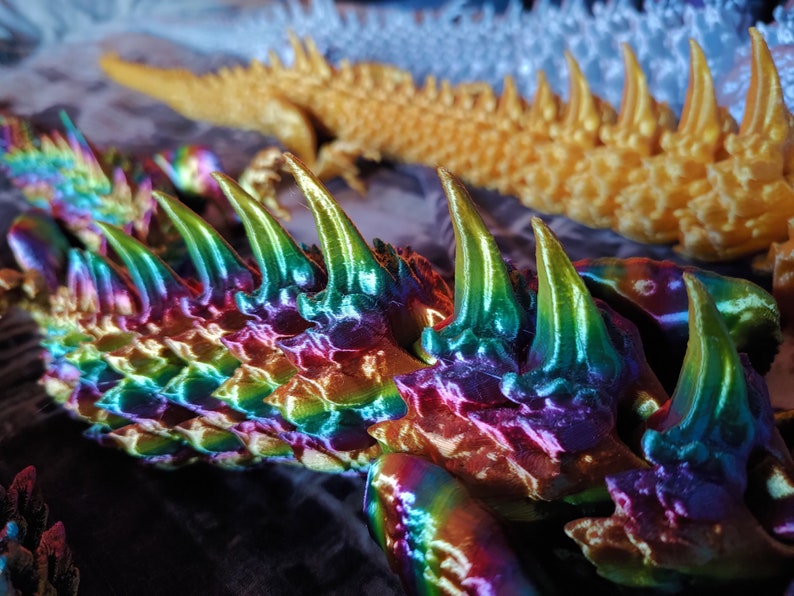 Japanese Forest Dragon Articulated Oriental Fidget Toy 3D PRINTING ...