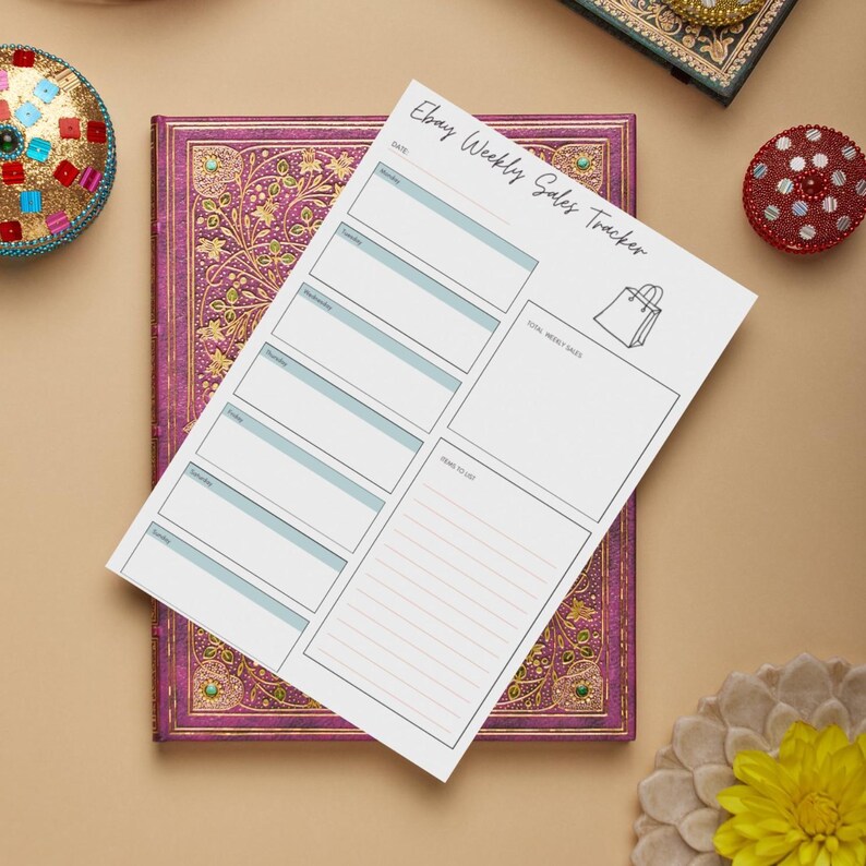 Printable Ebay Sales Tracker A4 Digital Weekly Sales Management PDF - Etsy