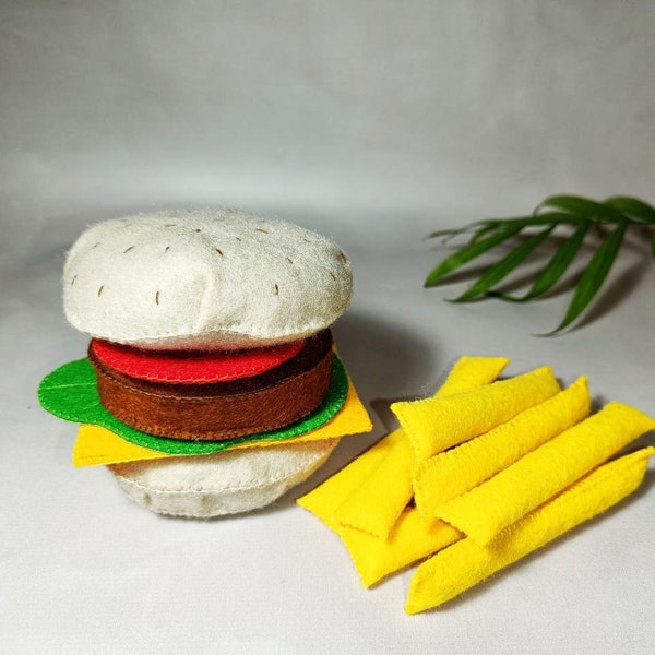 Felt Hamburger - Etsy