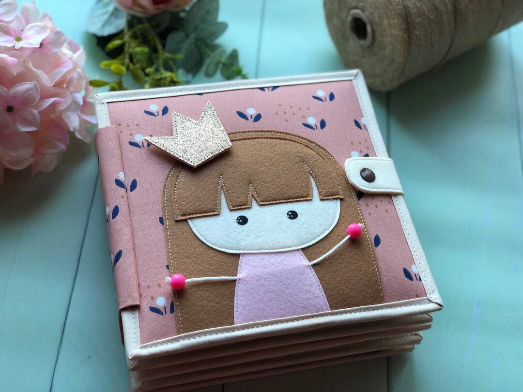 Quiet Baby Book for Girl Fruits Shapes Colors Felt Book - Etsy