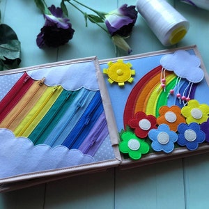 Quiet Baby Book, Animals, Shapes, Colors, Felt Book for Fine Motor ...