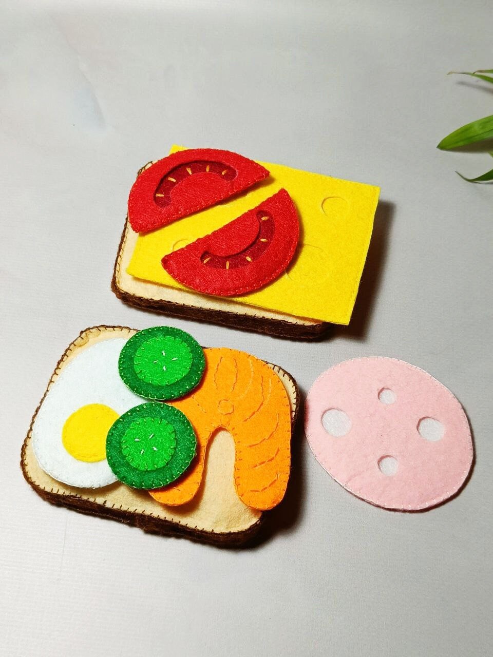 Felt Sandwich Pretend Play Food Cooking Toys Montessori - Etsy