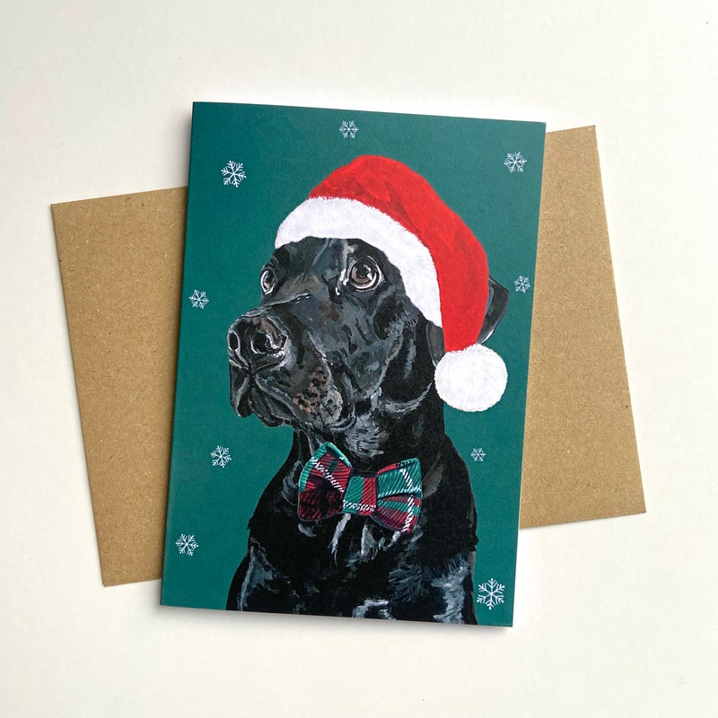 Black Labrador Christmas Cards - Etsy UK