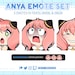 Anya Spy Fam Emote Pack (set of 3) || Twitch Emote Pack || Cute Twitch ...