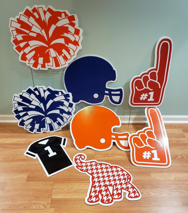 Yard Card Signs Yard Signs TEAM SPIRIT FOOTBALL | Etsy