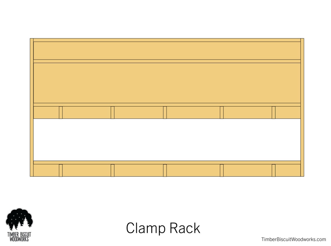 Clamp Rack Plans | Woodworking Project Plans - Etsy