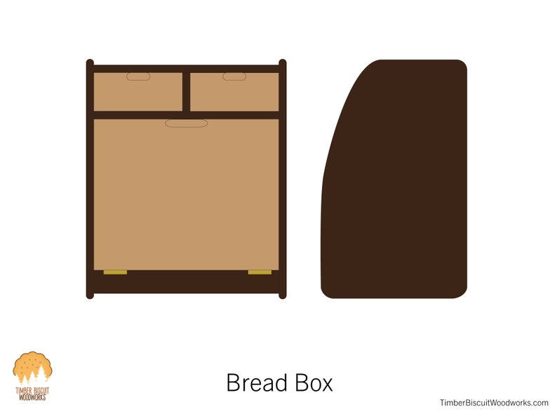 Modern Bread Box Plans | Woodworking Project Plans - Etsy