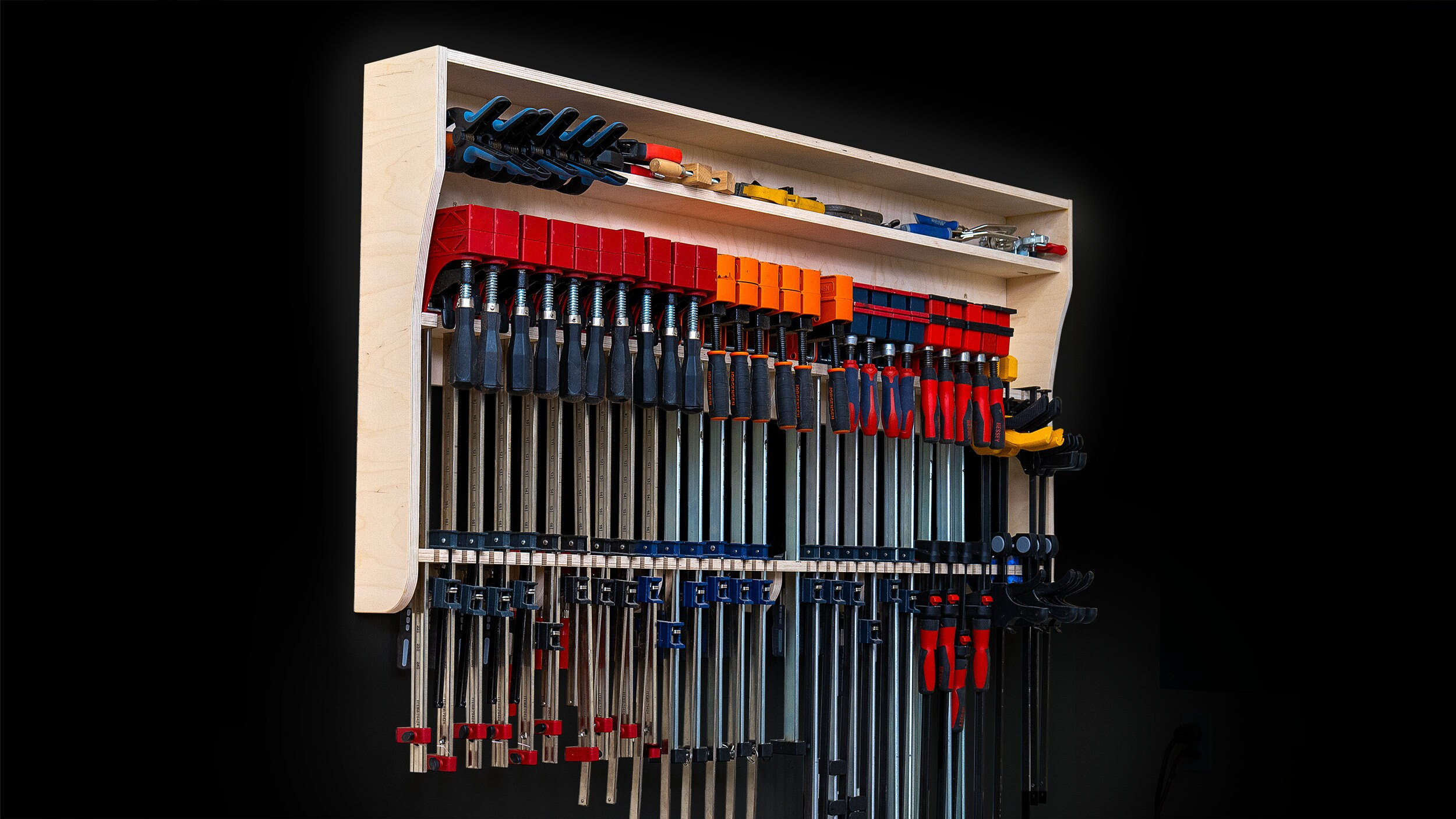 Clamp Rack Plans | Woodworking Project Plans - Etsy