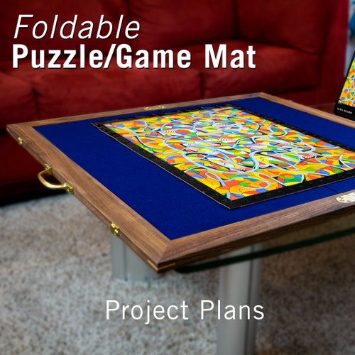Foldable Puzzle Mat Plans Woodworking Project Board Game - Etsy