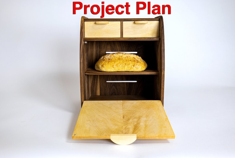 Modern Bread Box Plans | Woodworking Project Plans - Etsy