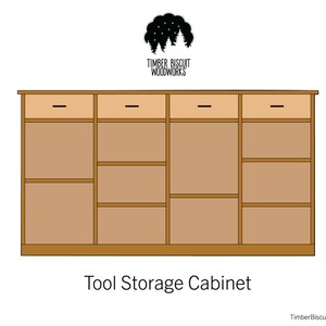 Shop Tool Cabinet Plan | Woodworking Project Plans - Etsy