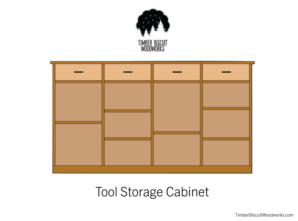 Shop Tool Cabinet Plan | Woodworking Project Plans - Etsy