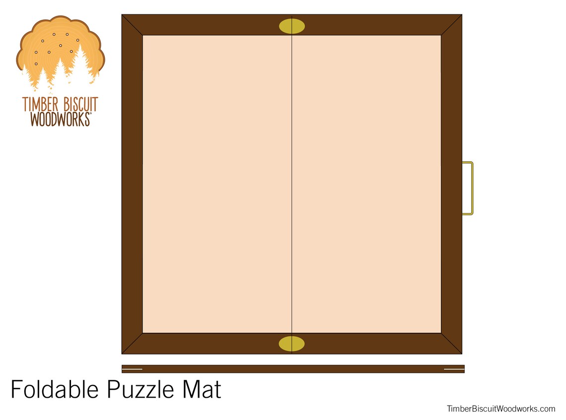 Foldable Puzzle Mat Plans | Woodworking Project | Board Game Mat - Etsy