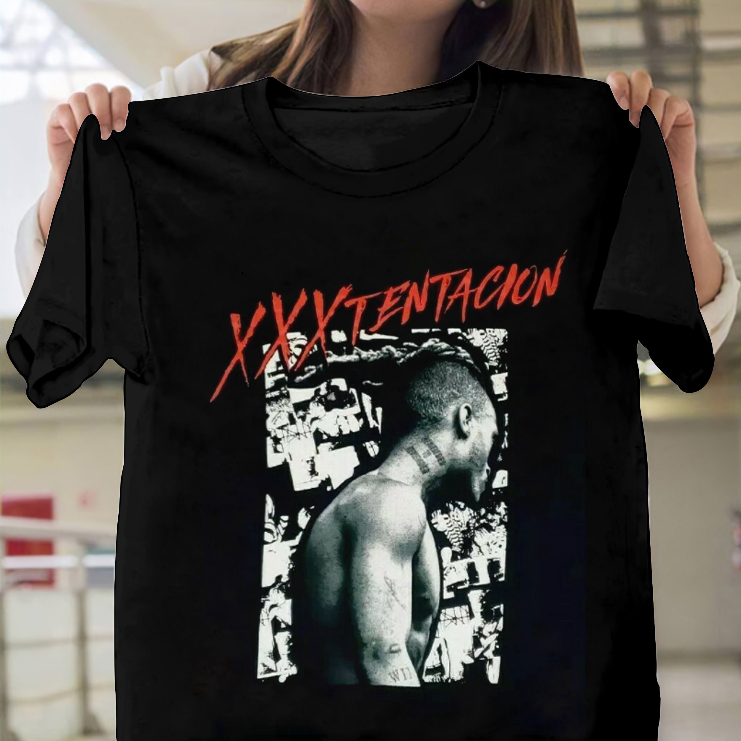 Xxxtentacion Short Sleeve Shirt Black T Shirt Rap Rip Hip Etsy