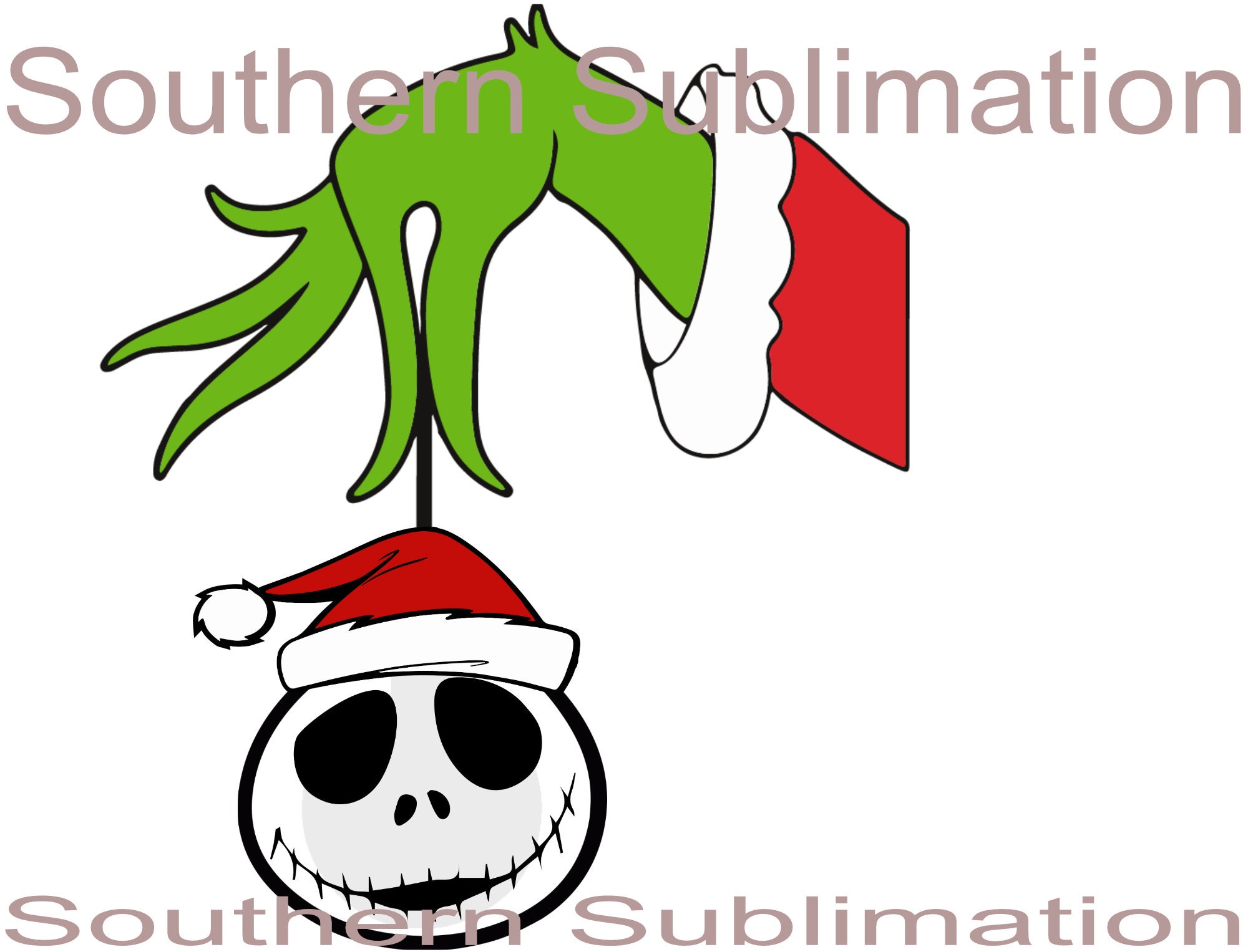 Jack Skellington Santa Hat