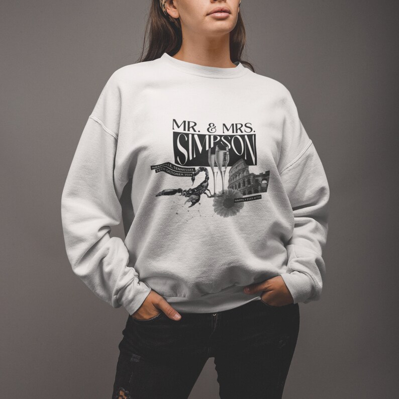 Punk Rock Wedding Merch, Custom, Personalized Hoodie, Rock and Roll ...