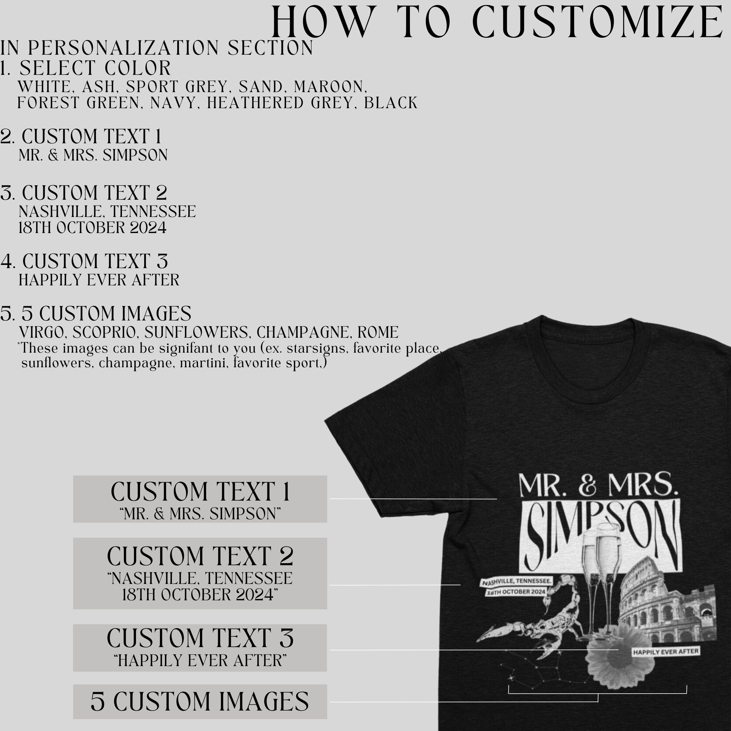 Punk Rock Wedding Merch, Custom, Personalized Wedding Merch, Rock and ...