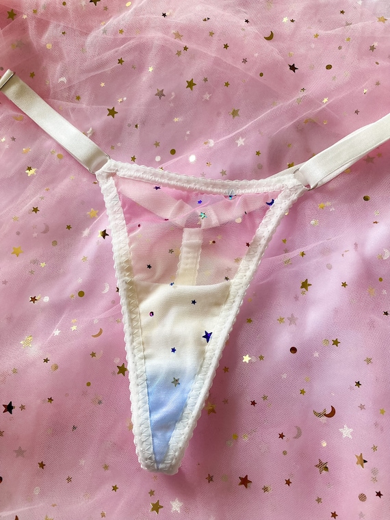 Pastel Moon & Star Extra Low Rise G-string Thong - Etsy
