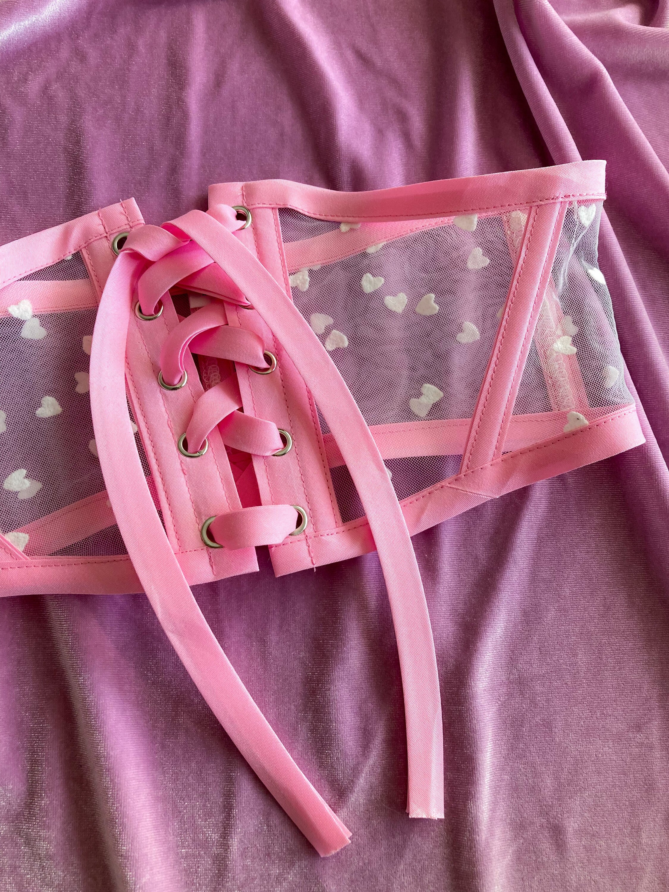 Heart Underbust Corset - Etsy