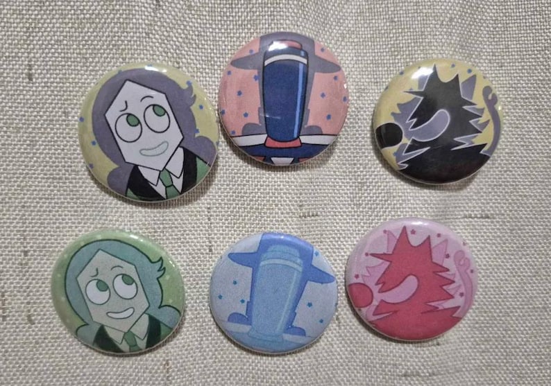 Deltarune Mike Trio Button Sets - Etsy