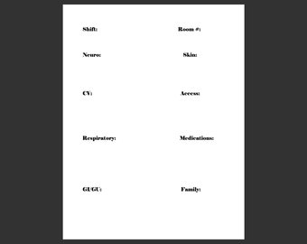 Antepartum / High Risk OB Report Sheet - Etsy